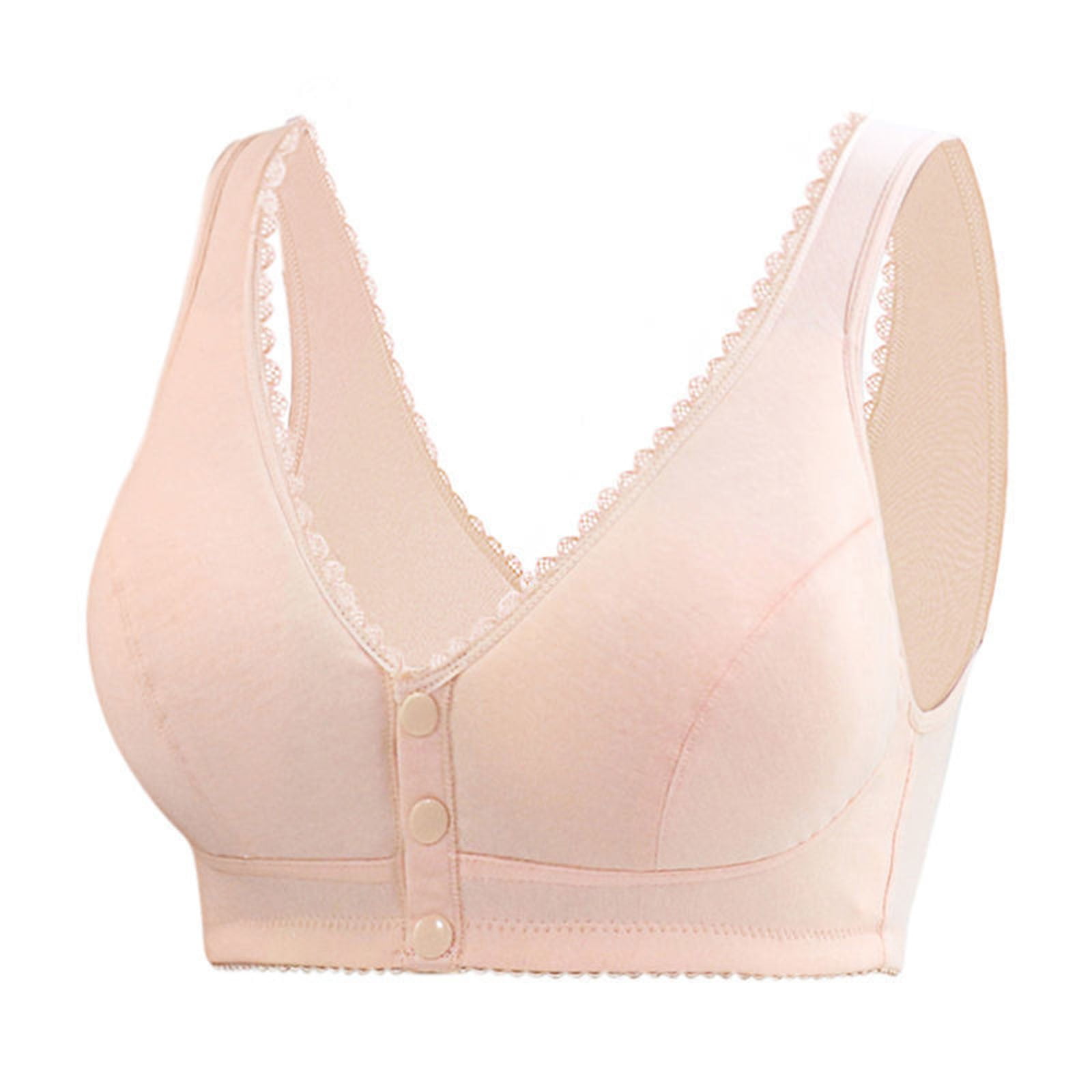 Gkeoshab Bras For Older Women 2024 Comfortable Convenient Front Closure ...