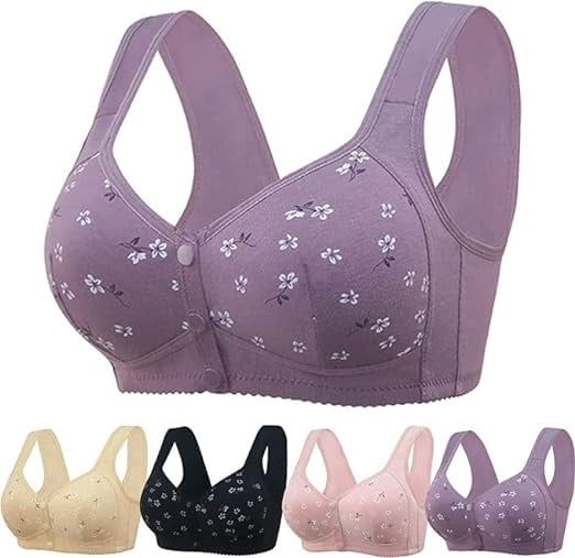 Daisy Bras for Older Women, 2024 Summer Comfortable Convenient Front ...