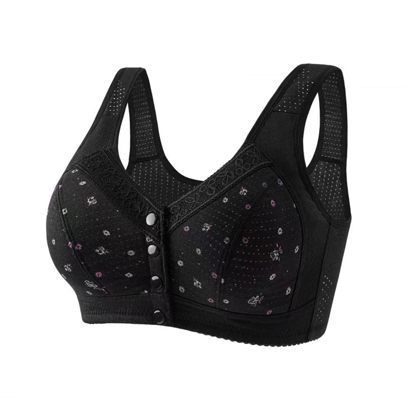 Daisy Bras for Older Women, 2025 New Comfortable Convenient Front Close ...