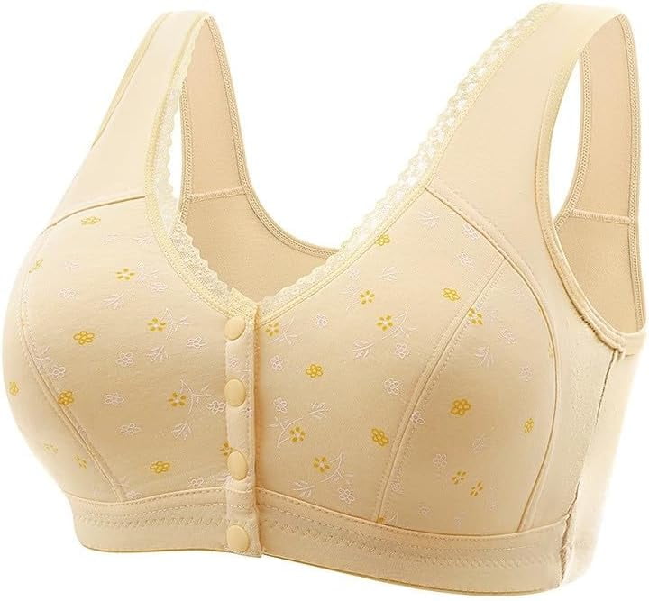 Daisy Bras for Older Women Comfy Convenient Front Closure Bras No ...