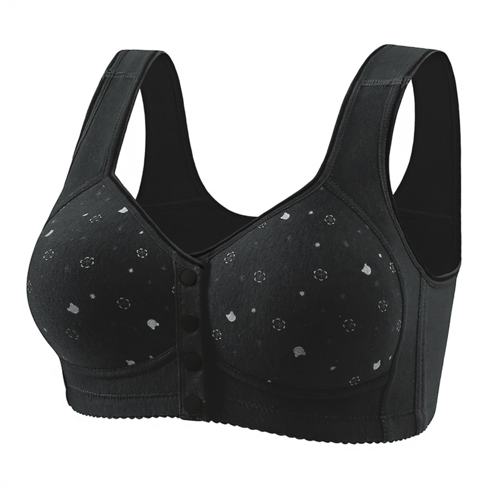 Daisy Bras for Older Women Front Closure Comfy Convenient Push Up No ...