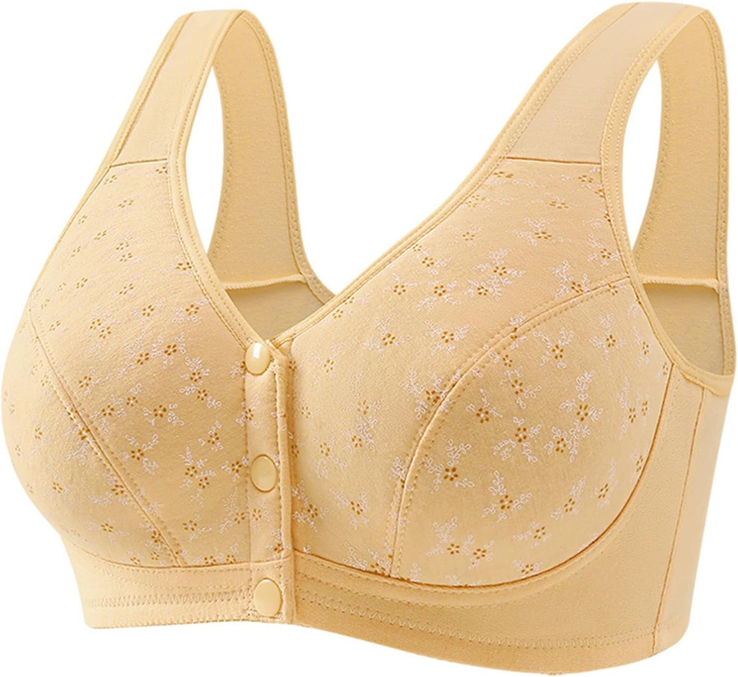 Daisy Bras for Older Women Front Closure Push Up Bras No Underwire Full ...