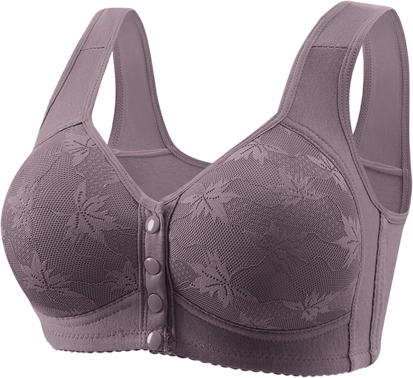 Daisy Bras for Older Women Front Closure Push up Bra No Underwire ...