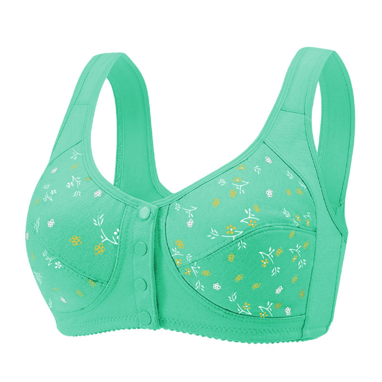 Daisy Bras for Older Women Front Closure Wireless Push Up No Underwire ...
