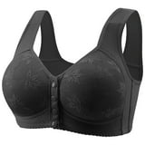 Daisy Bras for Older Women Plus Size Bra Wireless Front Closure Bras ...