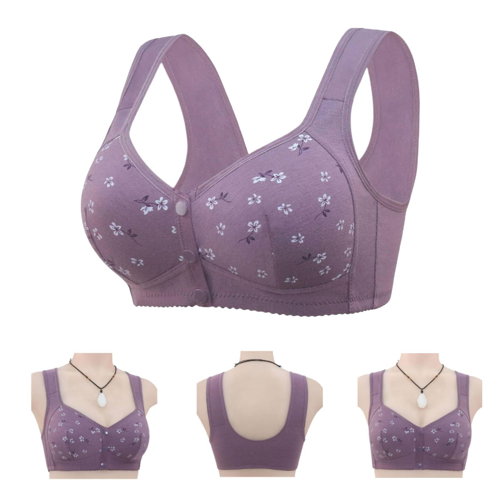 Daisy Bras for Women No Underwire Front Closure Push Up Bralettes Plus ...