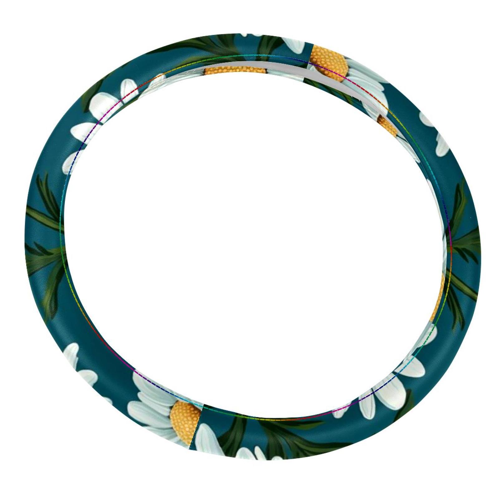 Daisy Car Wheel Cover 14.5 Inch Printing PVC Leather Auto Accessories ...