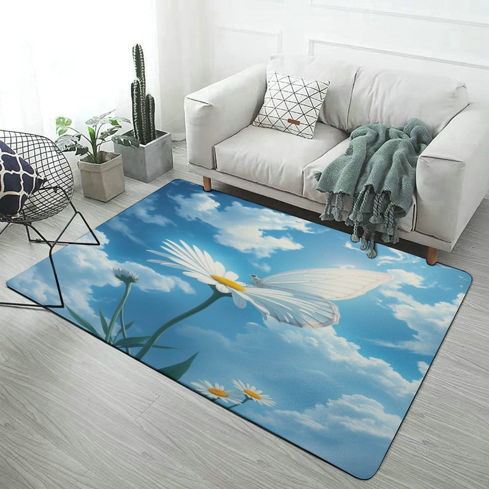 Daisy Carpet for Living Room Luxury Home Rations Sofa Coffee Table ...