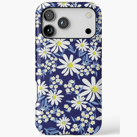 Daisy Chain Pattern Tough Cover iPhone Case 17 16 15 14 13 12 11 Pro ...