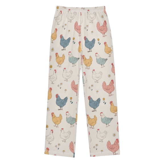 Daisy Chicken Pajama Pants Soft and Lightweight Elastic Waistband ...