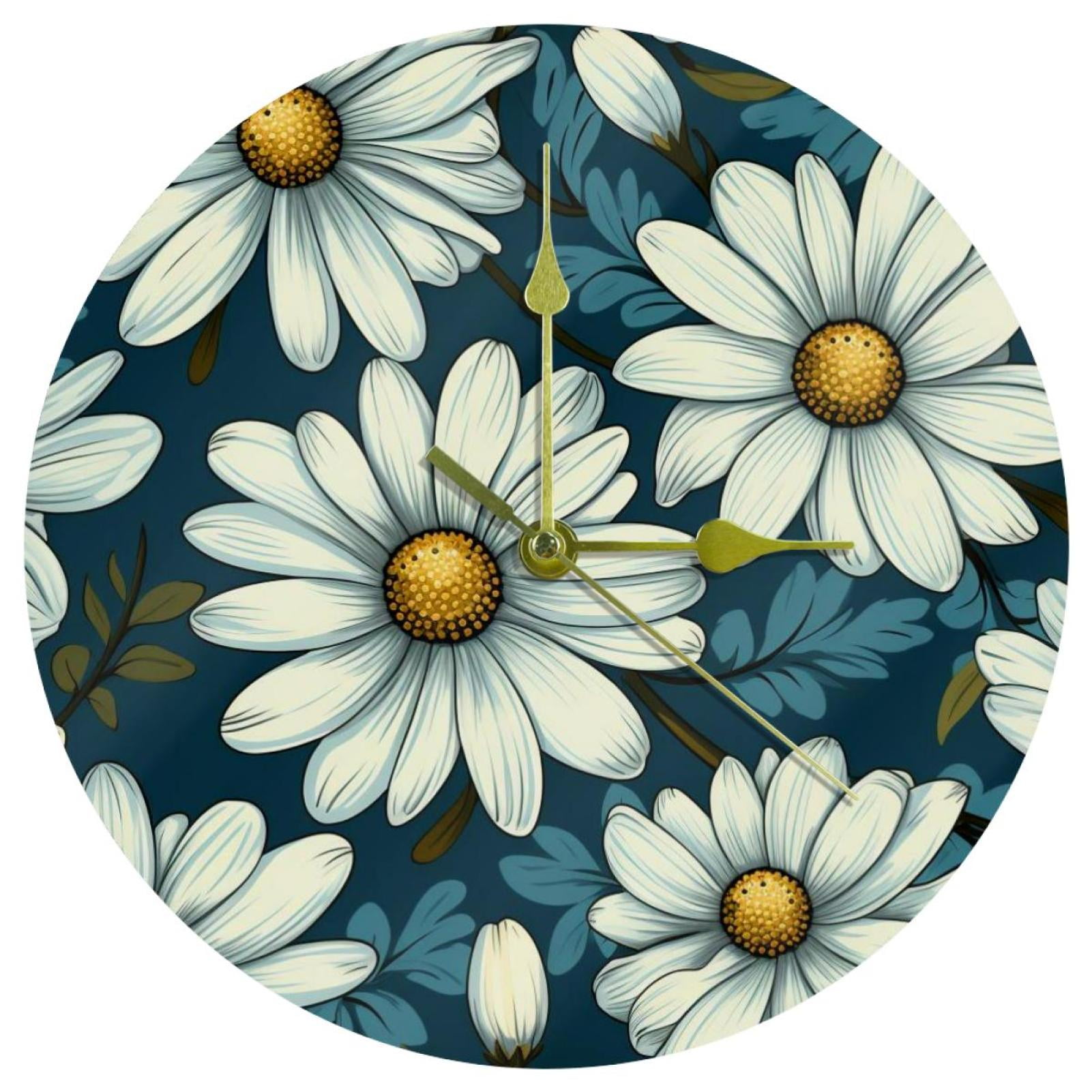 Daisy Circular Acrylic Wall Clock - Sleek and Stylish Timepiece for ...