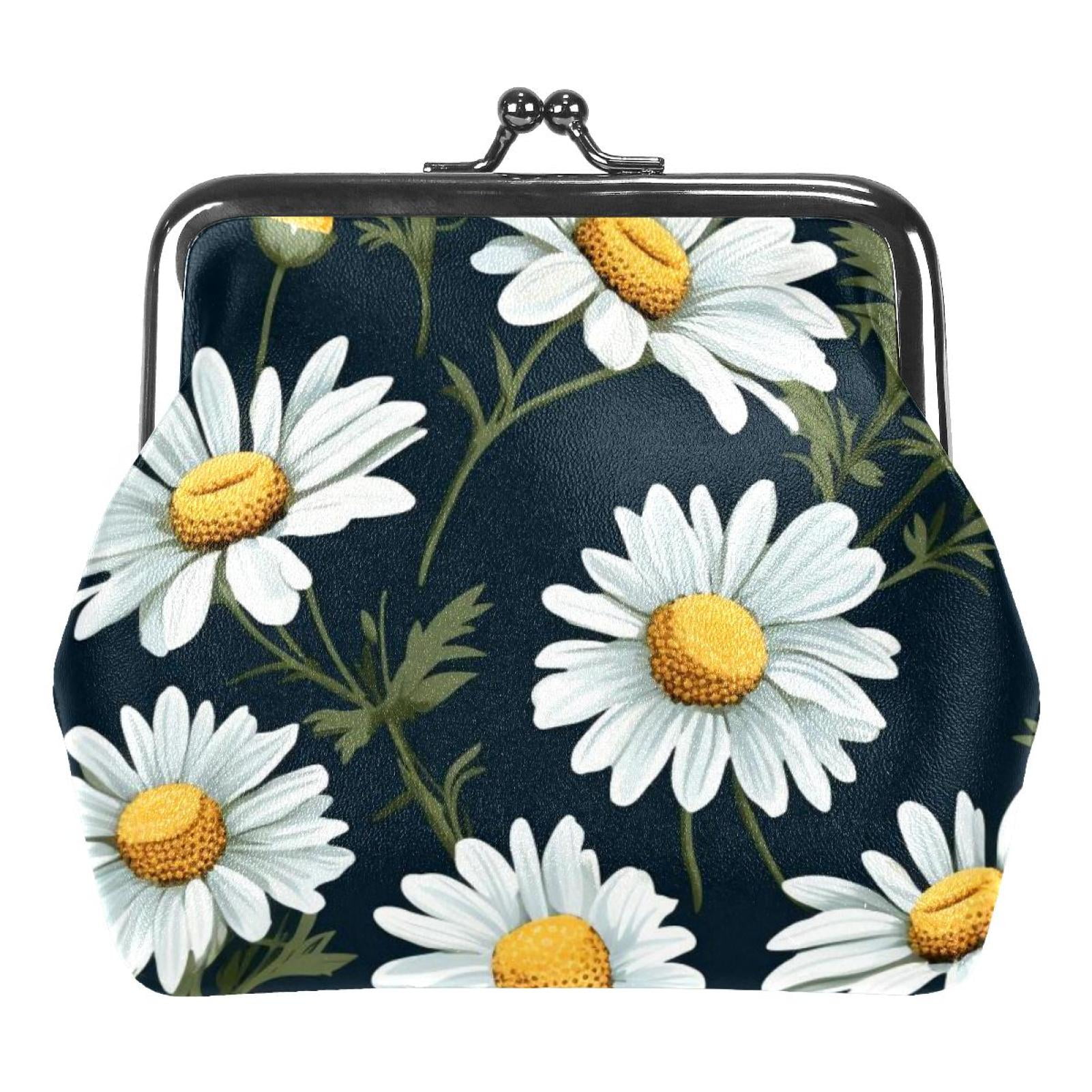 Daisy Coin Purse Kiss Lock Change Purse Vintage Trinkets Pouch ...
