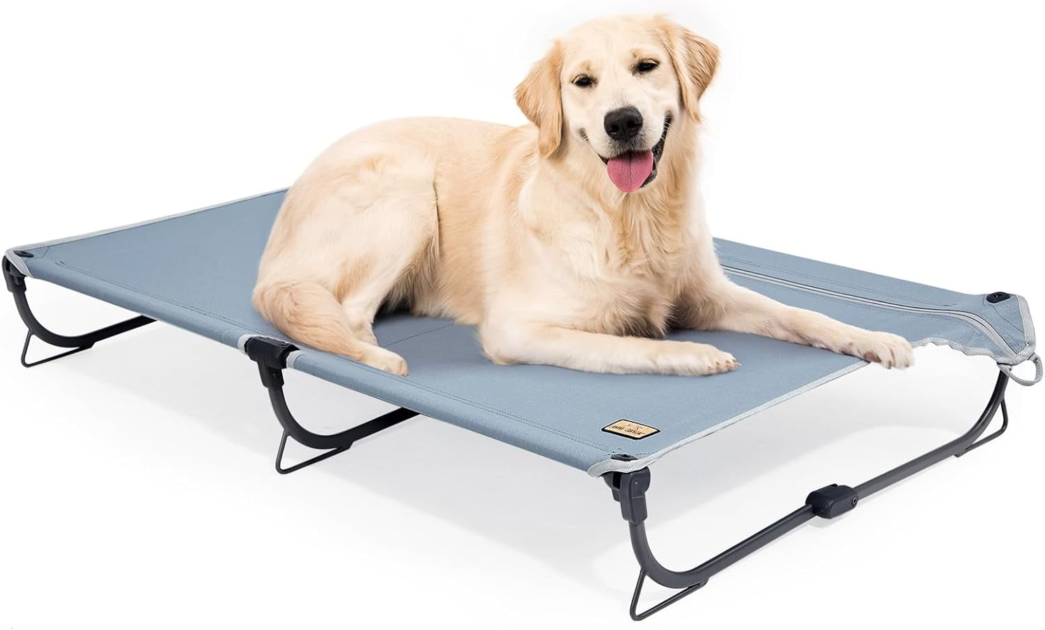 Daisy Cot, Large Foldable Elevated Dog Bed, Portable Raised Outdoor Folding Dog Cot, Cooling ...