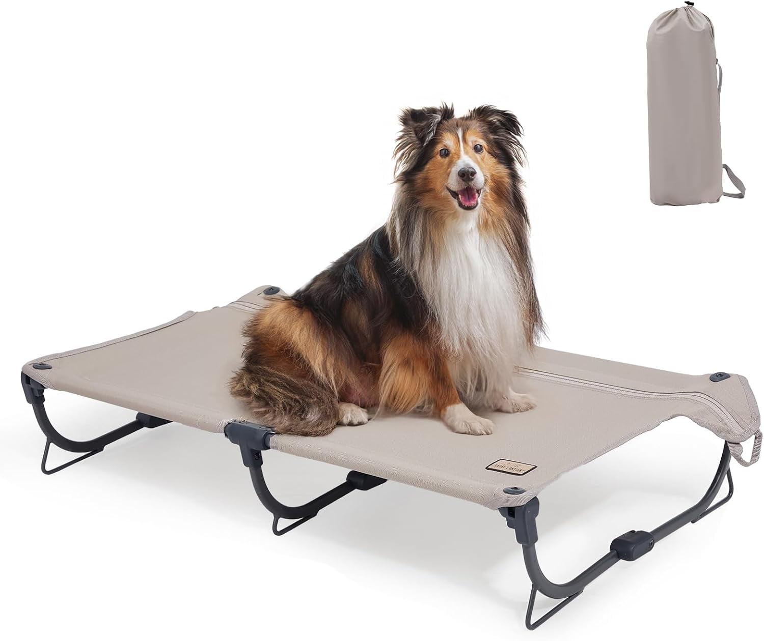 Daisy Cot, Medium Foldable Elevated Dog Bed, Portable Raised Outdoor ...