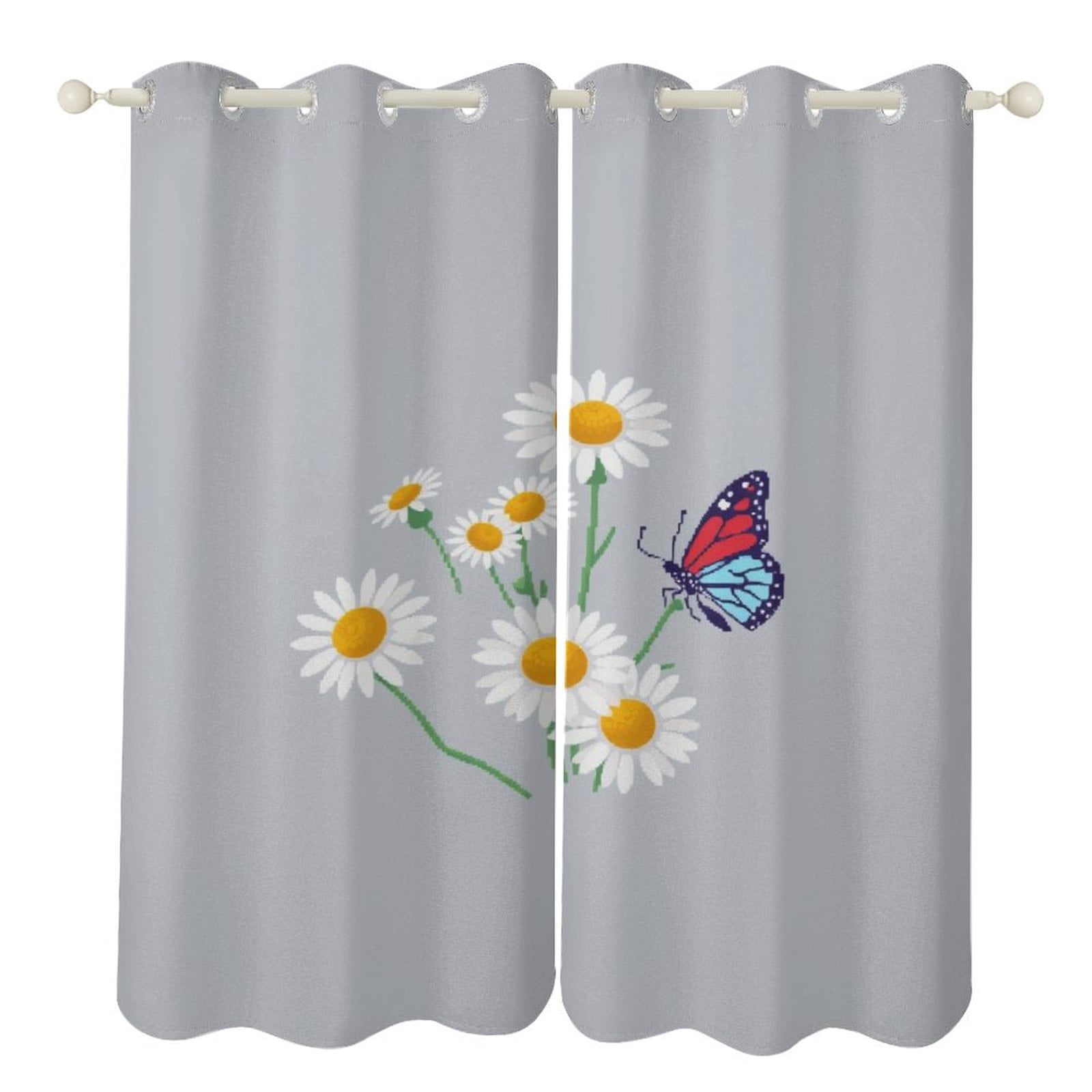 Daisy Curtain Home Decoration Living Room Curtains Window Treatments ...