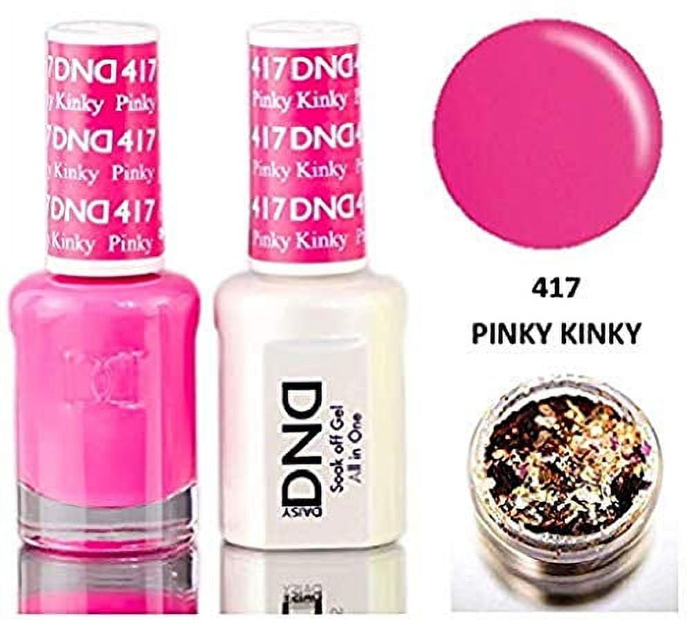 Daisy DND Pinks & Orange Soak Off GEL POLISH DUO, All In One Gel Lacquer + Matching Nail Polish ...