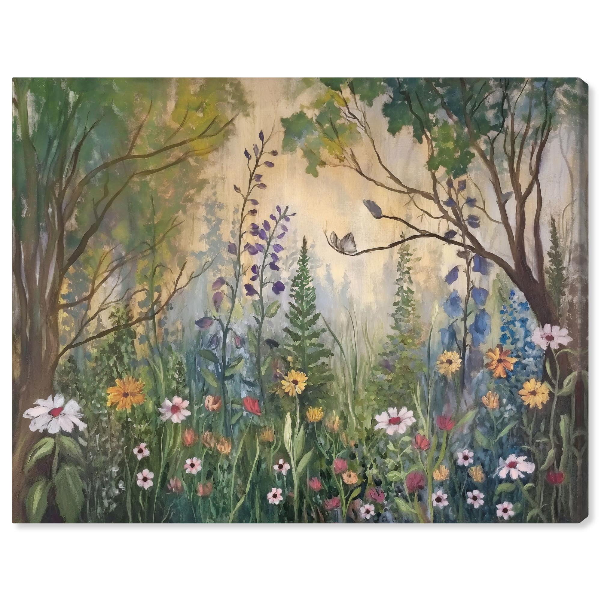 Daisy Dawn I Canvas Landscape Paintings by Art Remedy, Gallery Wrapped ...