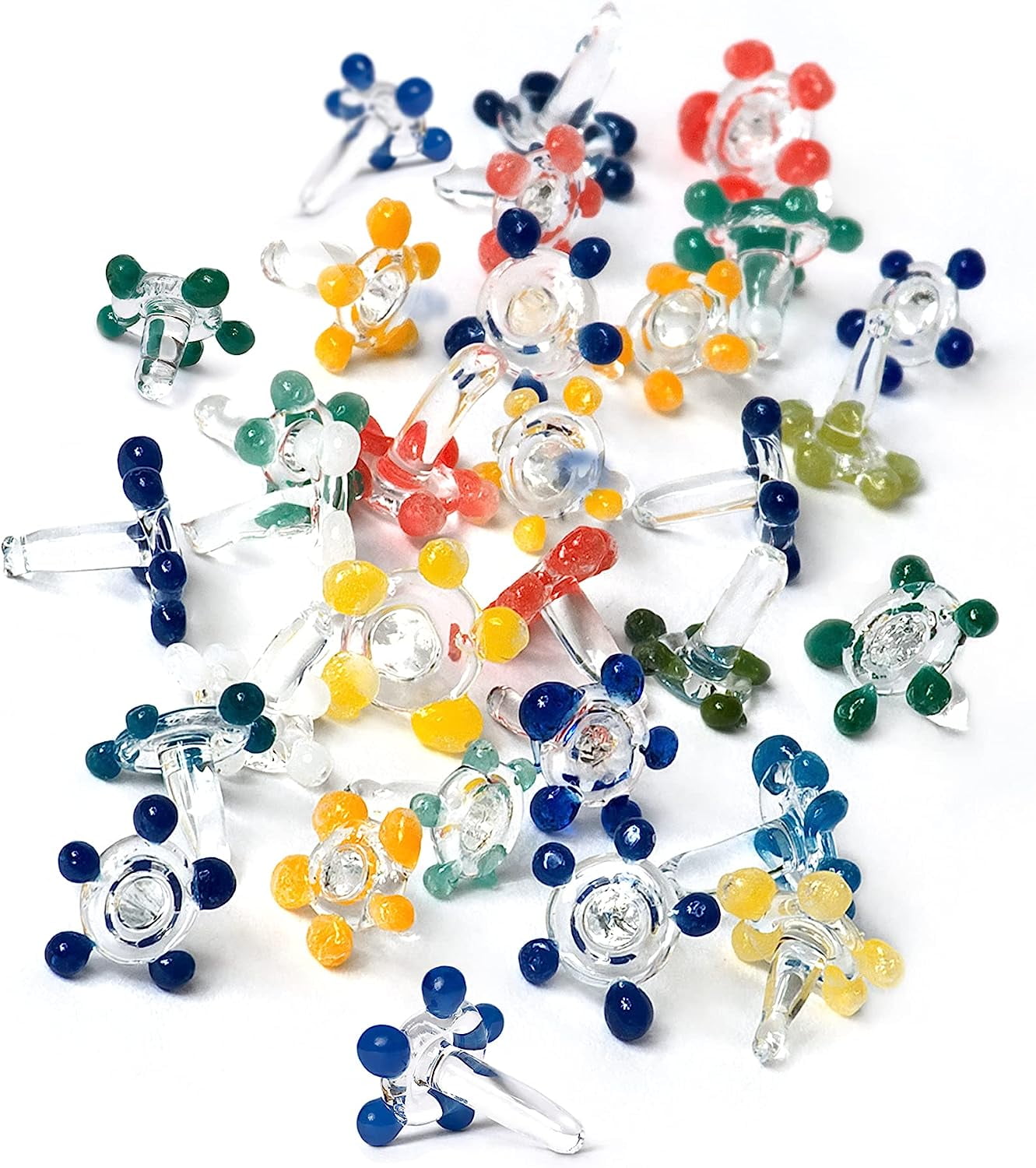 Daisy Decorative Gems, Flower Glass Beads - Thicker and Consistently Sized (1/4" to 3/8" inches ...