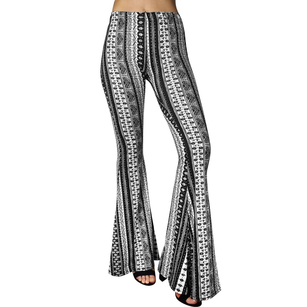 Daisy Del Sol High Waist Gypsy Comfy Yoga Ethnic Tribal Stretch Palazzo ...