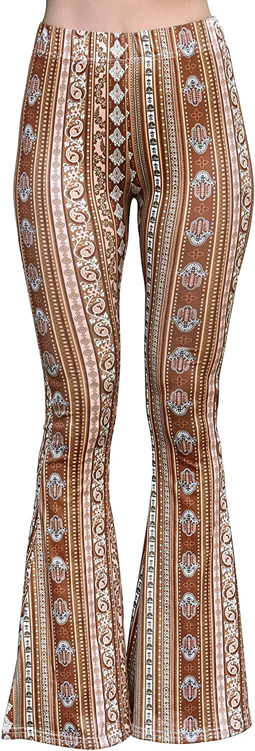 Daisy Del Sol High Waist Gypsy Comfy Yoga Ethnic Tribal Stretch Palazzo ...