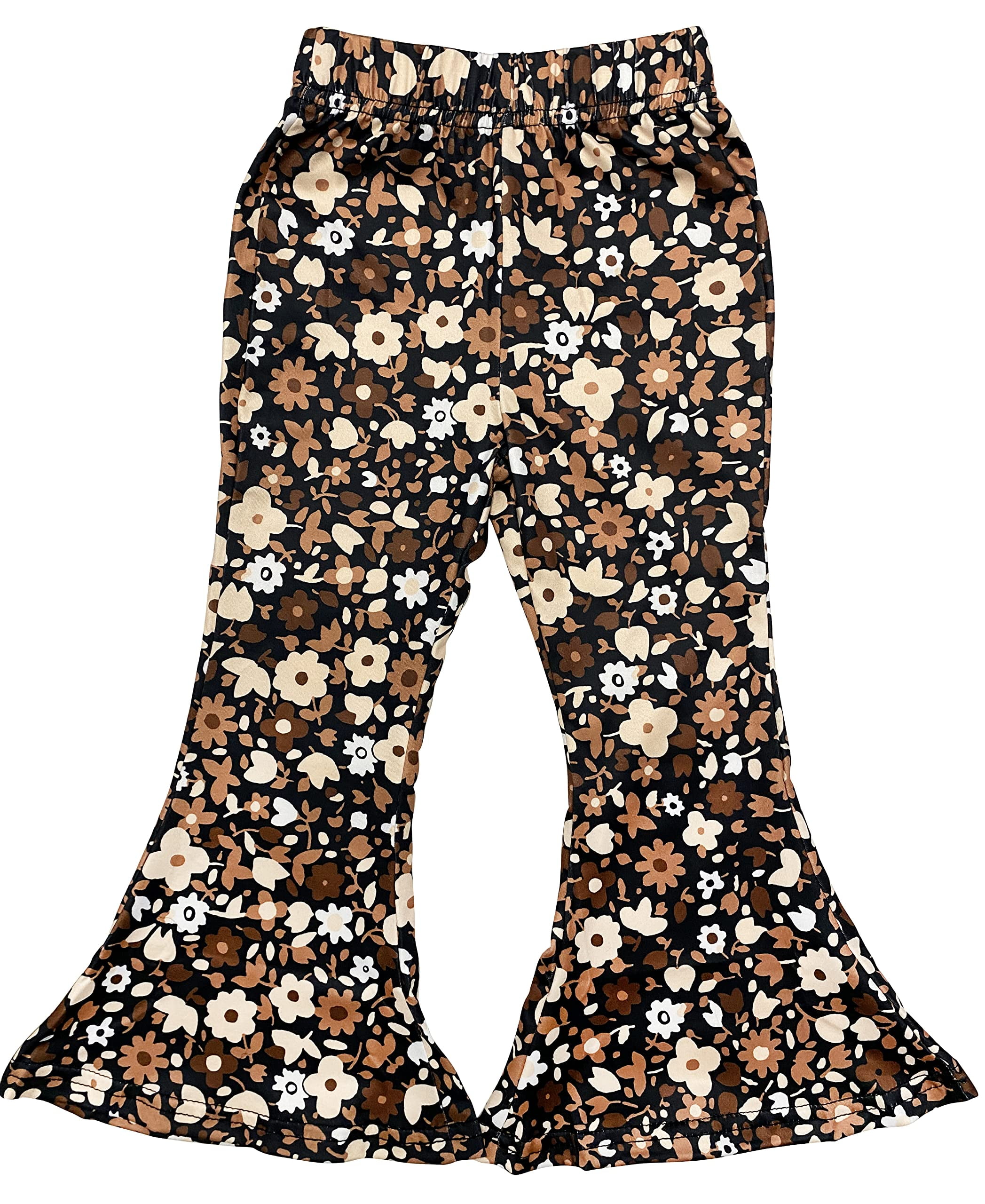 Daisy Del Sol Little Girls Boho Bell Bottom Stretch Legging Flared Soft ...