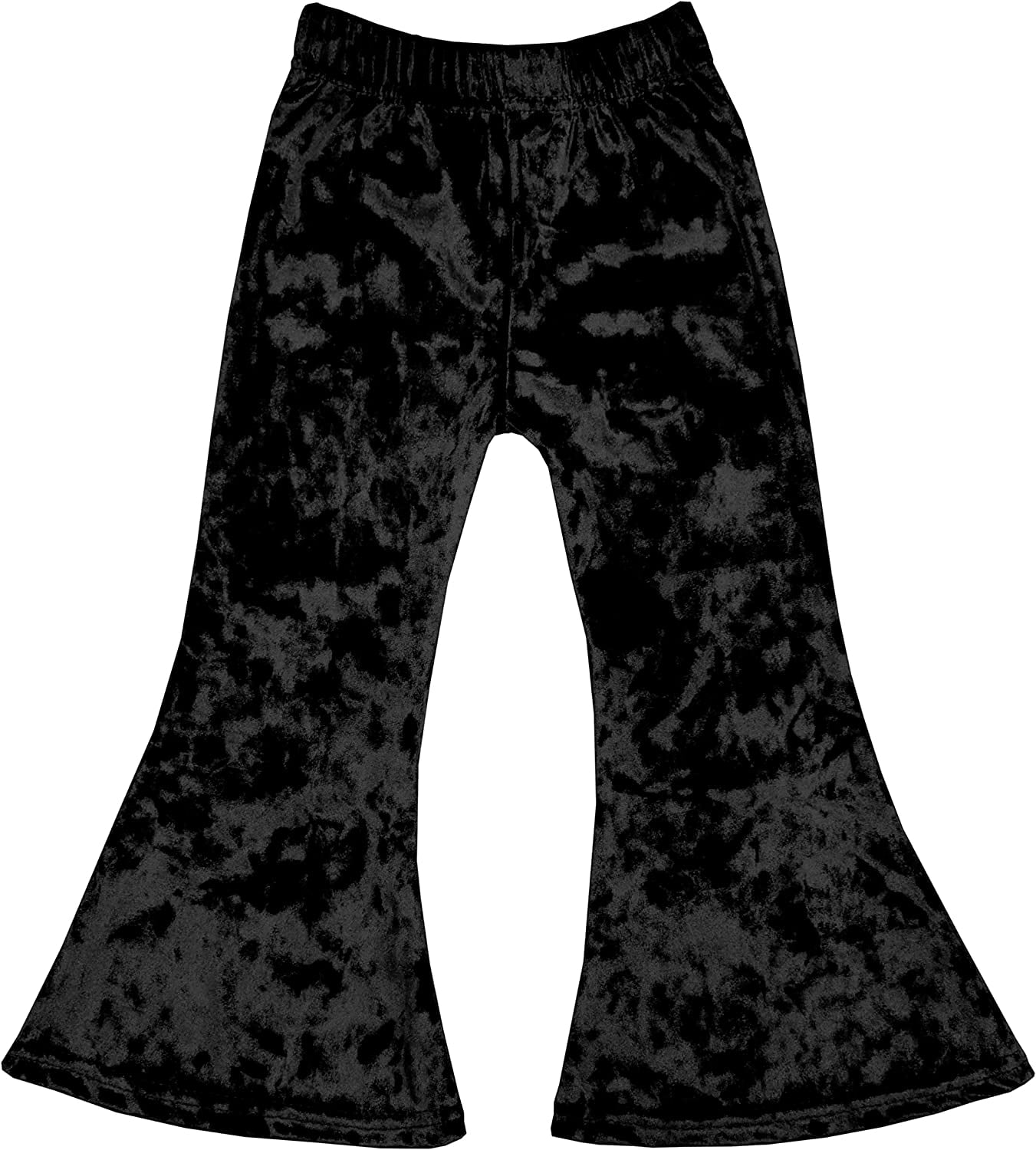 Daisy Del Sol Little Girls Velvet Boho Bell Bottom Stretch Legging ...