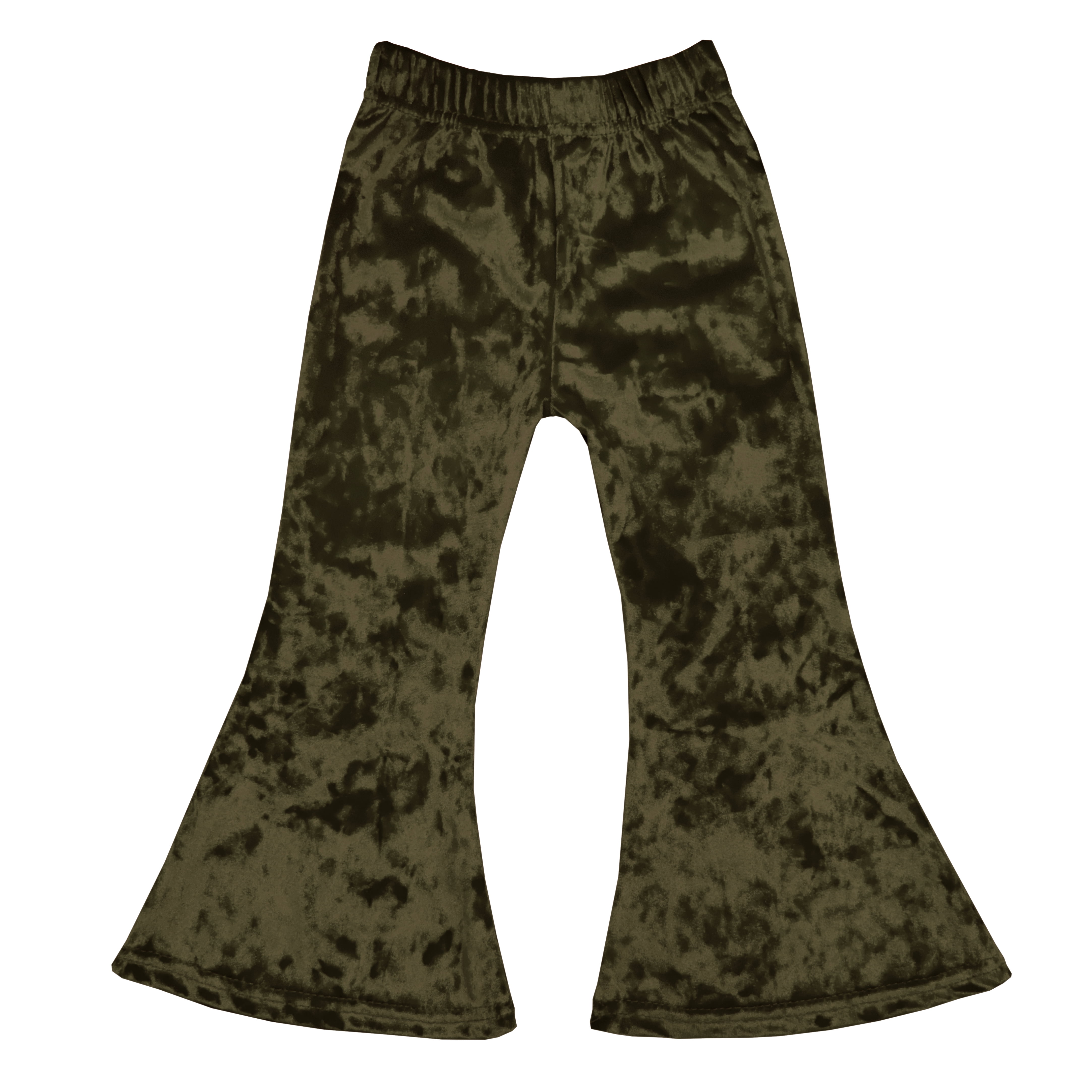 Daisy Del Sol Little Girls Velvet Boho Bell Bottom Stretch Legging ...