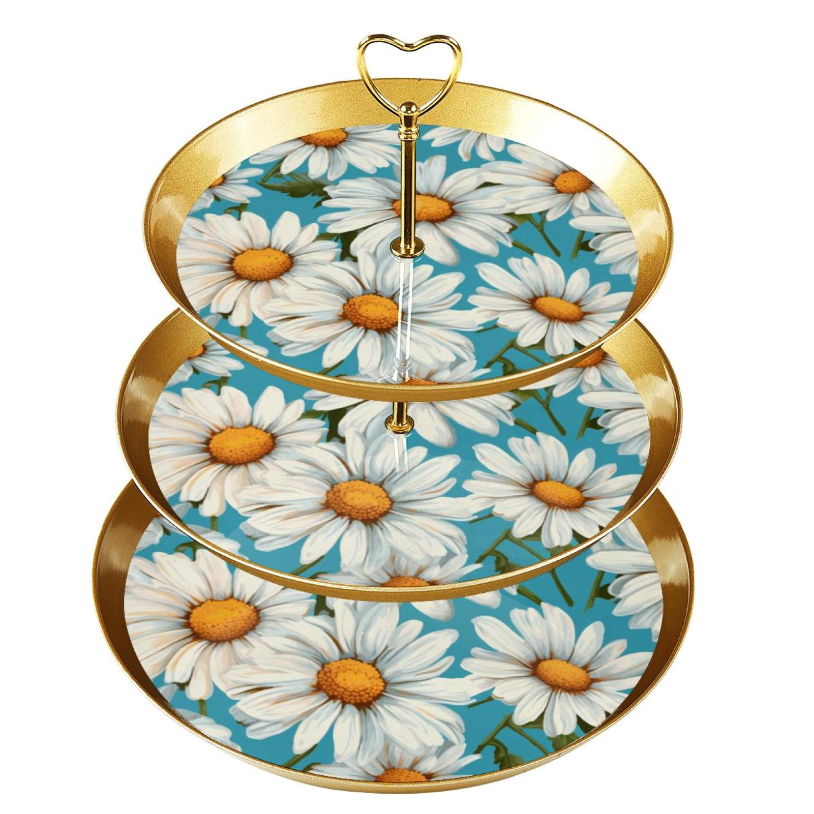 Daisy Dessert Table Organizer Stand with Plastic Discs and Iron Pillars ...