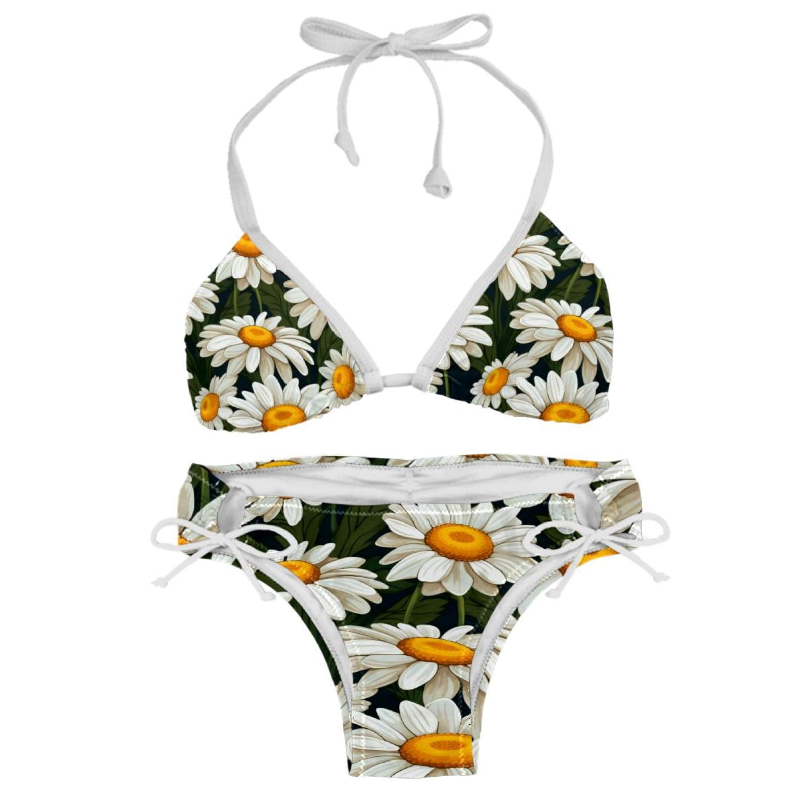 Daisy Detachable Sponge Adjustable Strap Bikini Set Two-Pack for Any ...