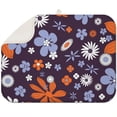 Daisy Dish Drying Mat for Kitchen Sink Area Microfiber Foldable ...