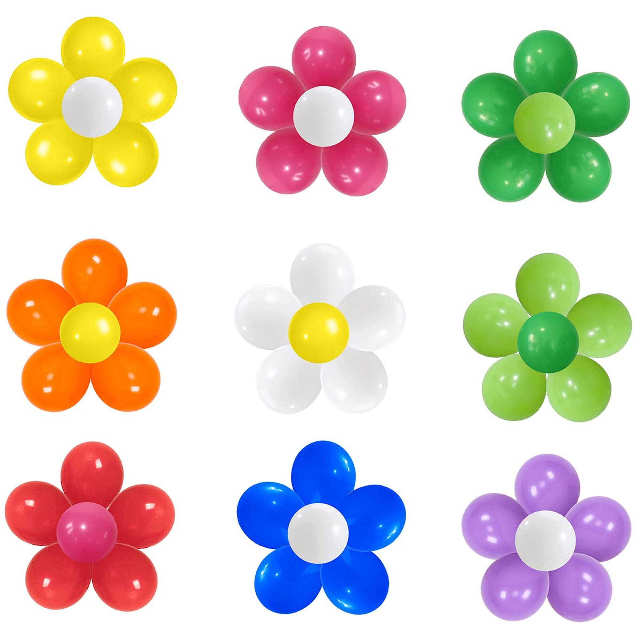 Daisy Dream Balloon Kit - 127 Pcs 10 Inch Latex Balloons for Boho ...