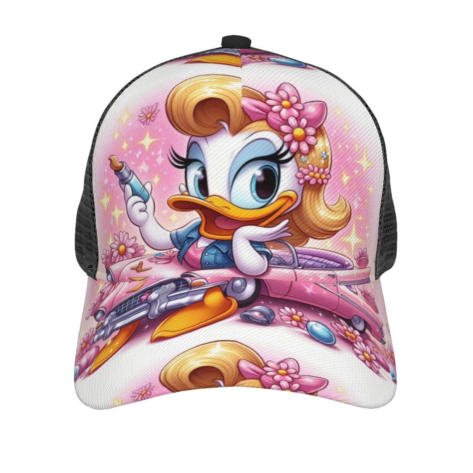 Daisy Duck Baseball Caps Casual Fishing Sun Hat Mesh Back Adjustable ...