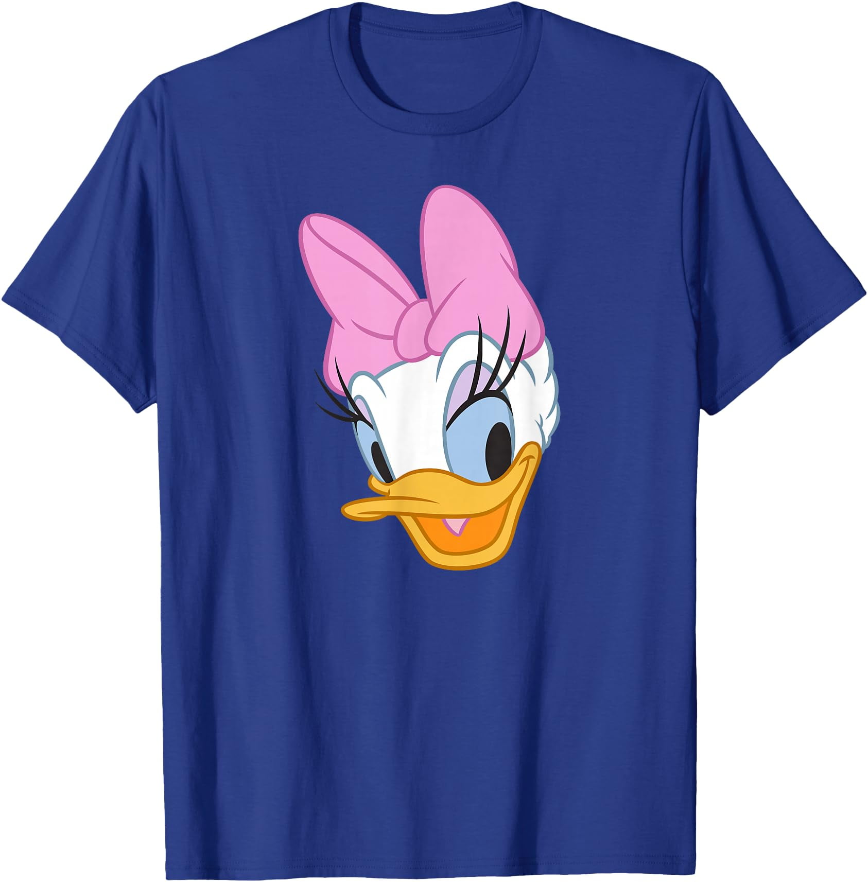 Daisy Duck Face DTG Print Unisex T-Shirt,Royal Blue Color,Size YL ...
