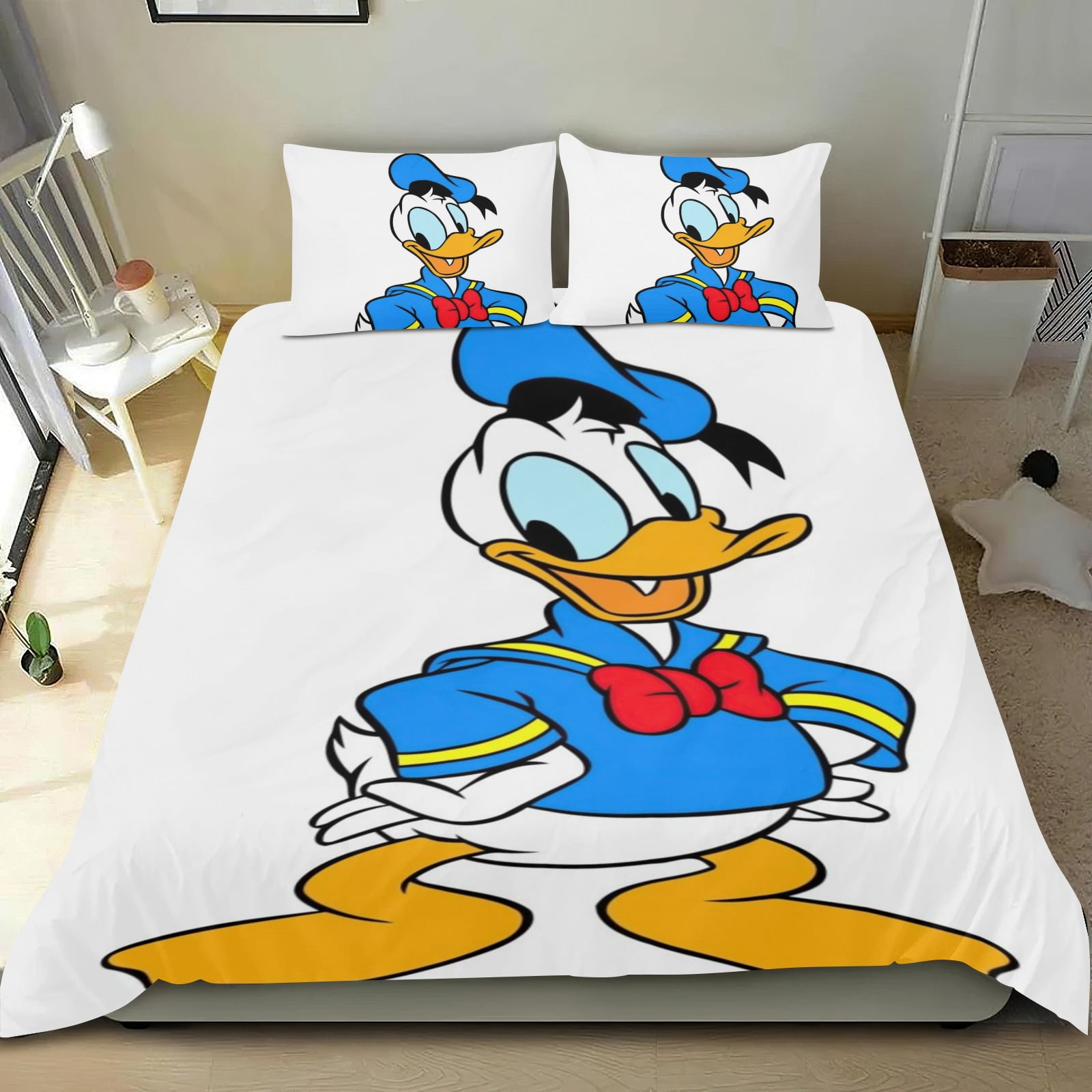 Daisy Duck Goofy Themed Bed Sheet Set Three Piece Set 36x75 In ches ...