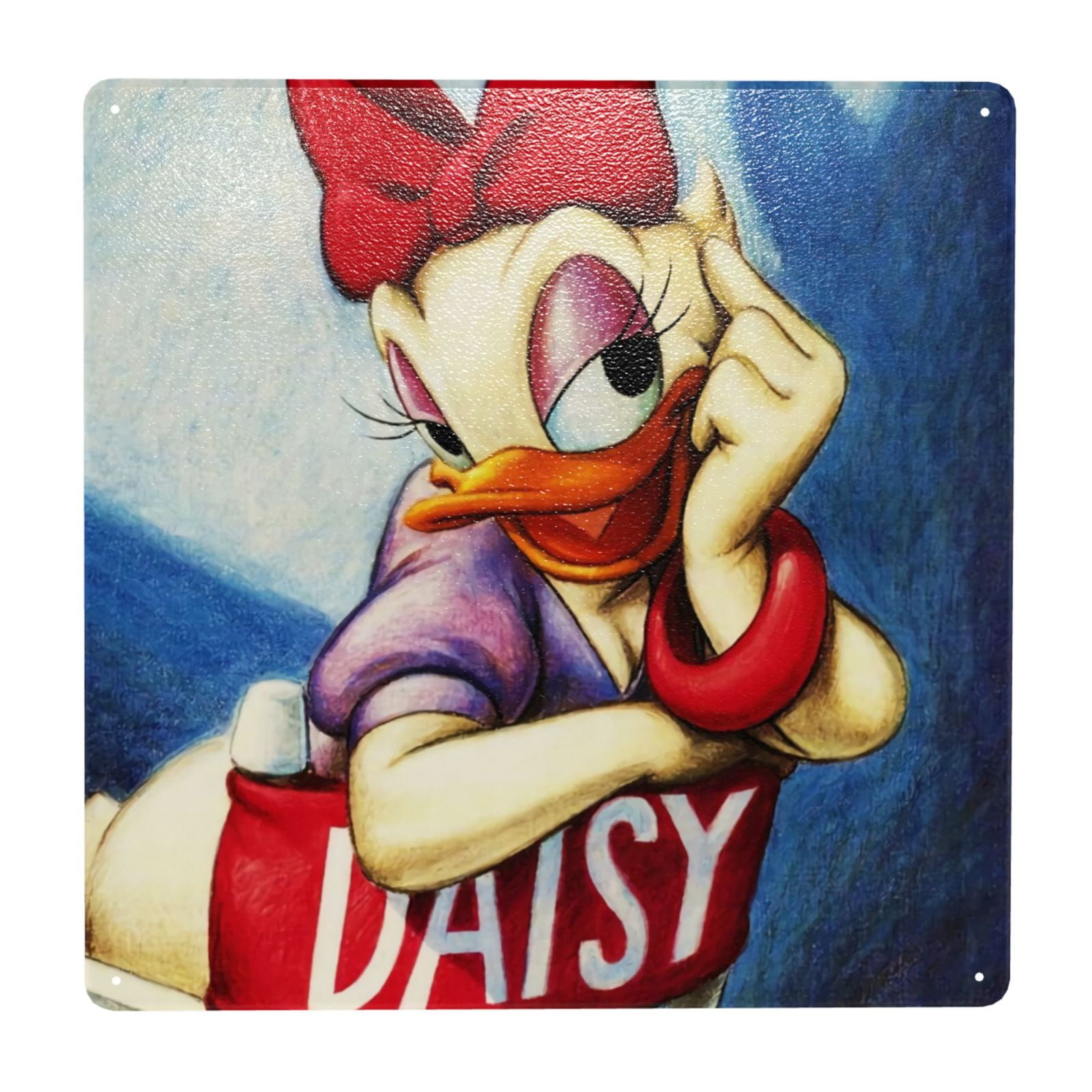 Daisy Duck Pintura Impresa En Estaño, Decoración De Pared Para El Hogar (12x 12in) - Walmart.com