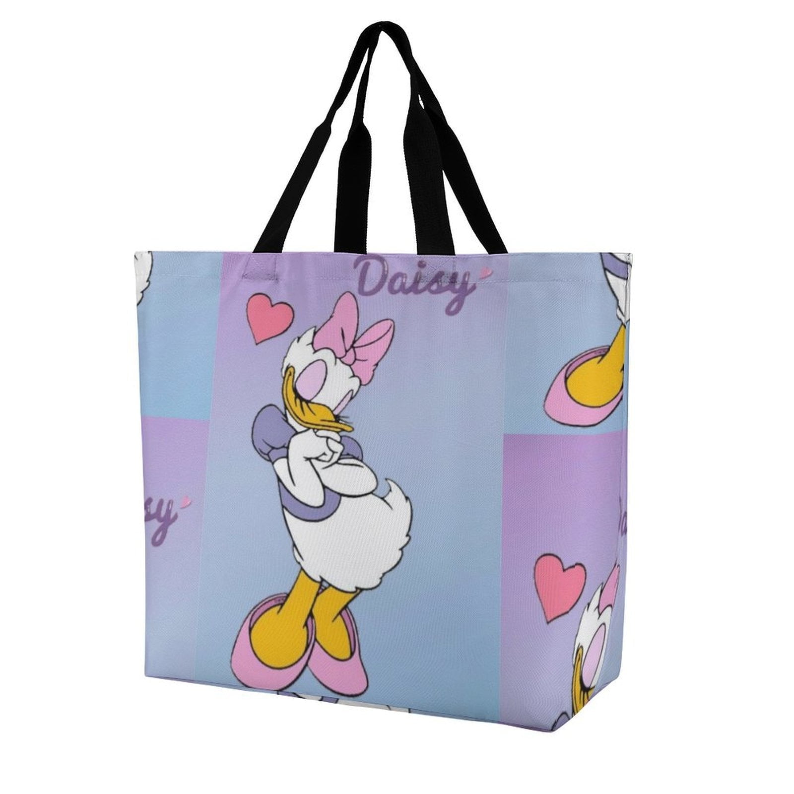 Daisy Duck Print Bag Shoulder Shopping Bag Canvas Tote Bag Large ...