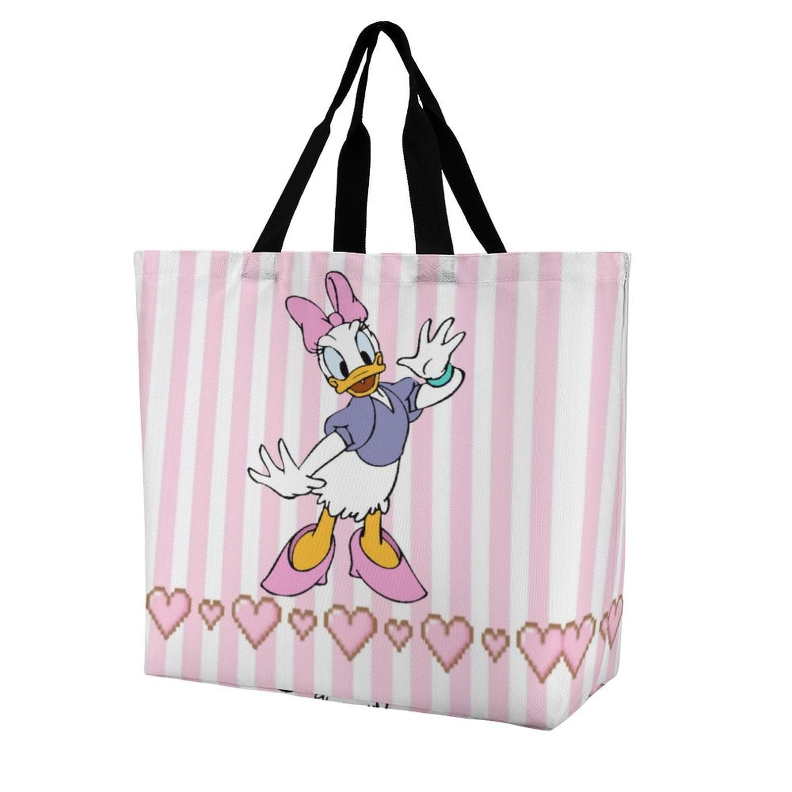 Daisy Duck Print Bag Shoulder Shopping Bag Canvas Tote Bag Large ...