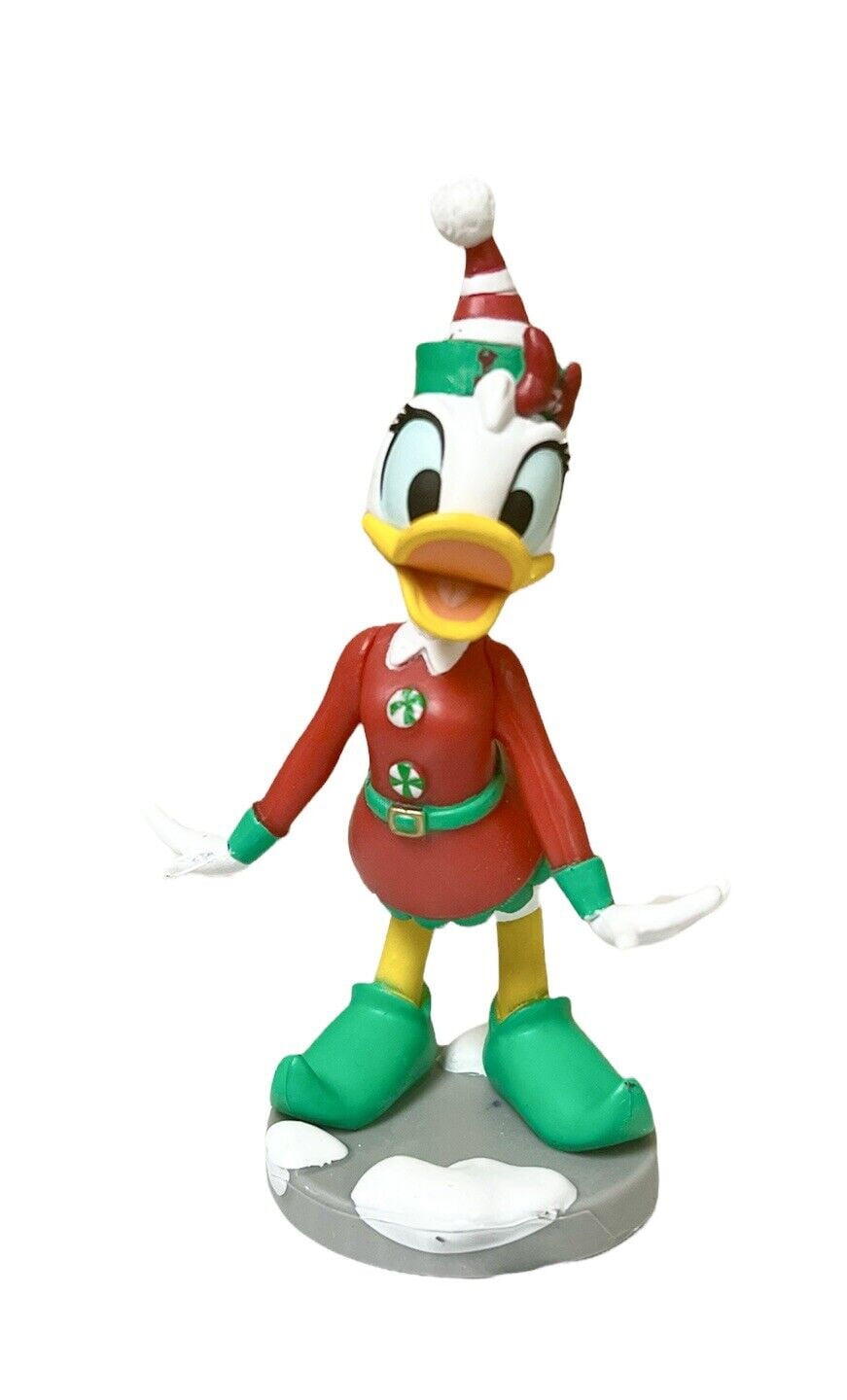 Daisy Duck Santa Candy Cane Cake Topper Holiday Figure Figurine New ...