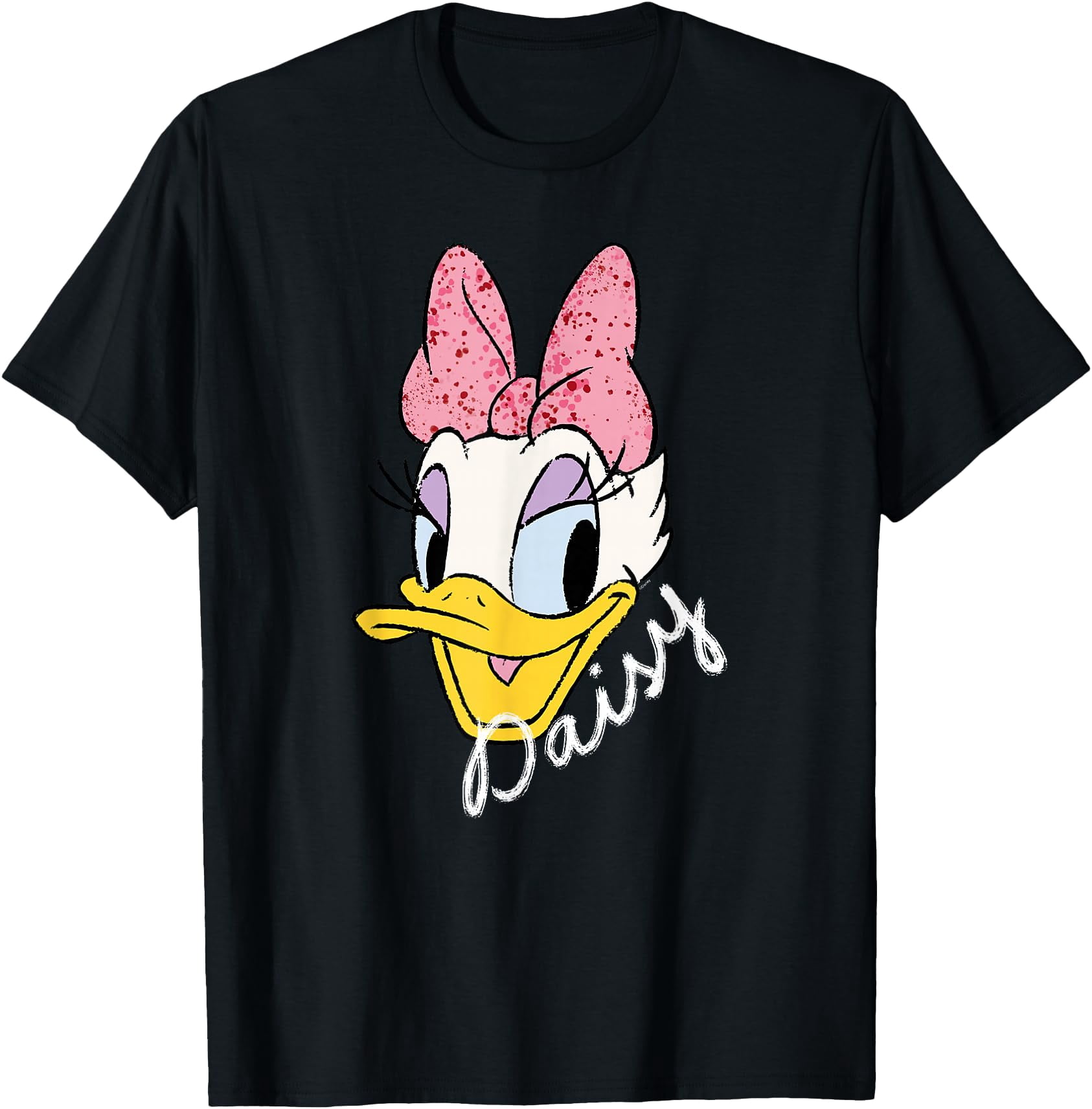 Daisy Duck Sassy & Glamorous Speckled Bow and Name DTG Print Unisex T ...