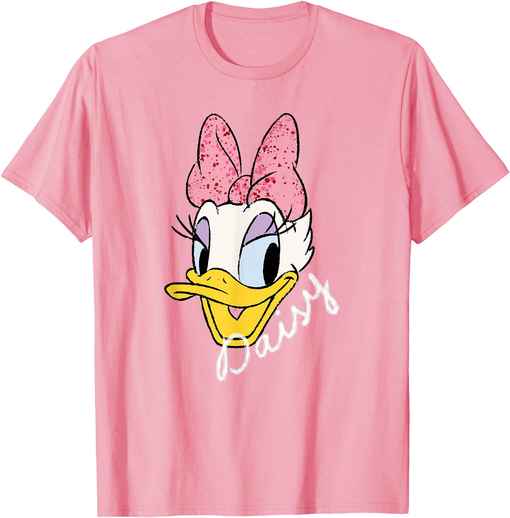 Daisy Duck Sassy & Glamorous Speckled Bow and Name DTG Print Unisex T ...
