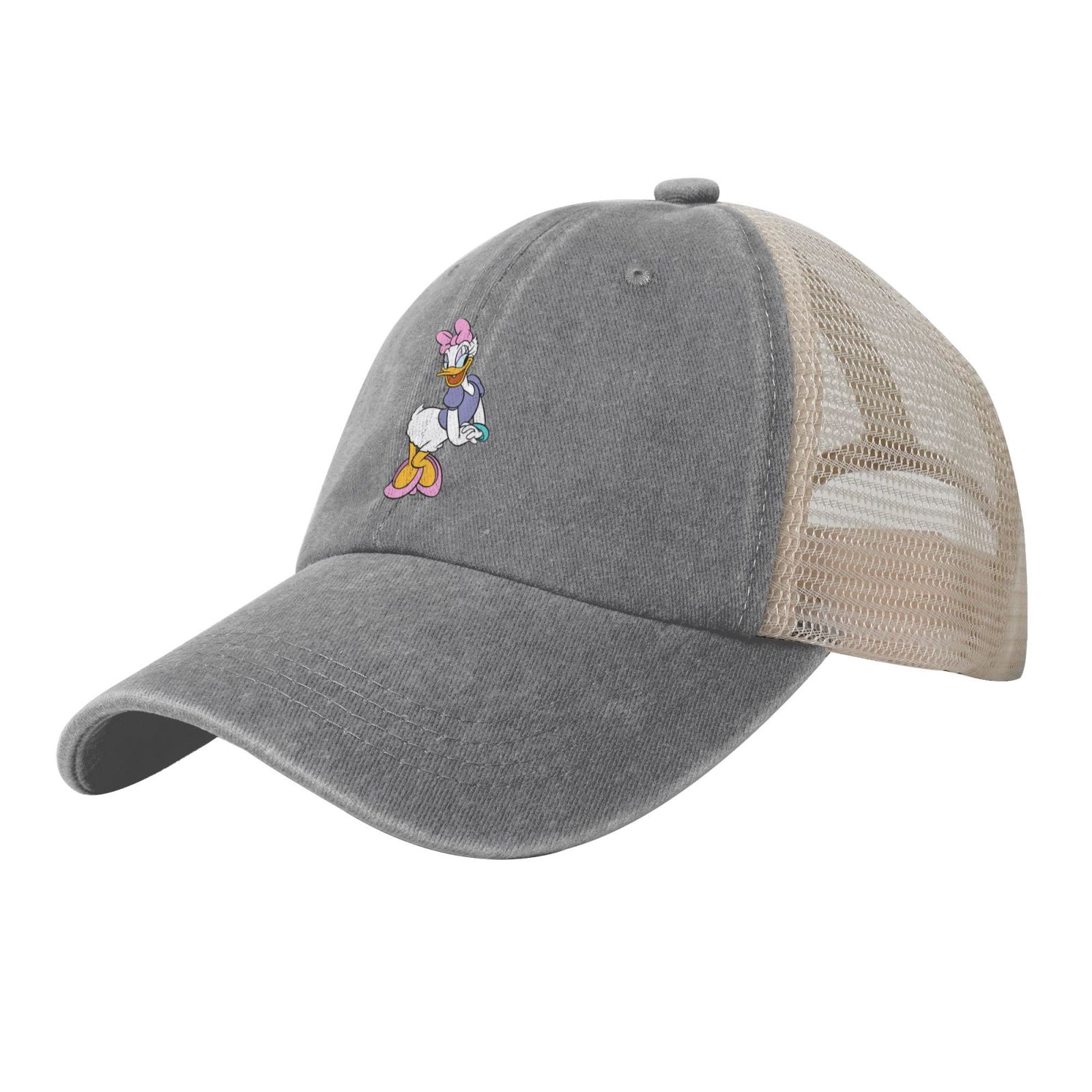 Daisy Duck Trucker Hat, Adjustable Snapback Mesh Baseball Hat with ...