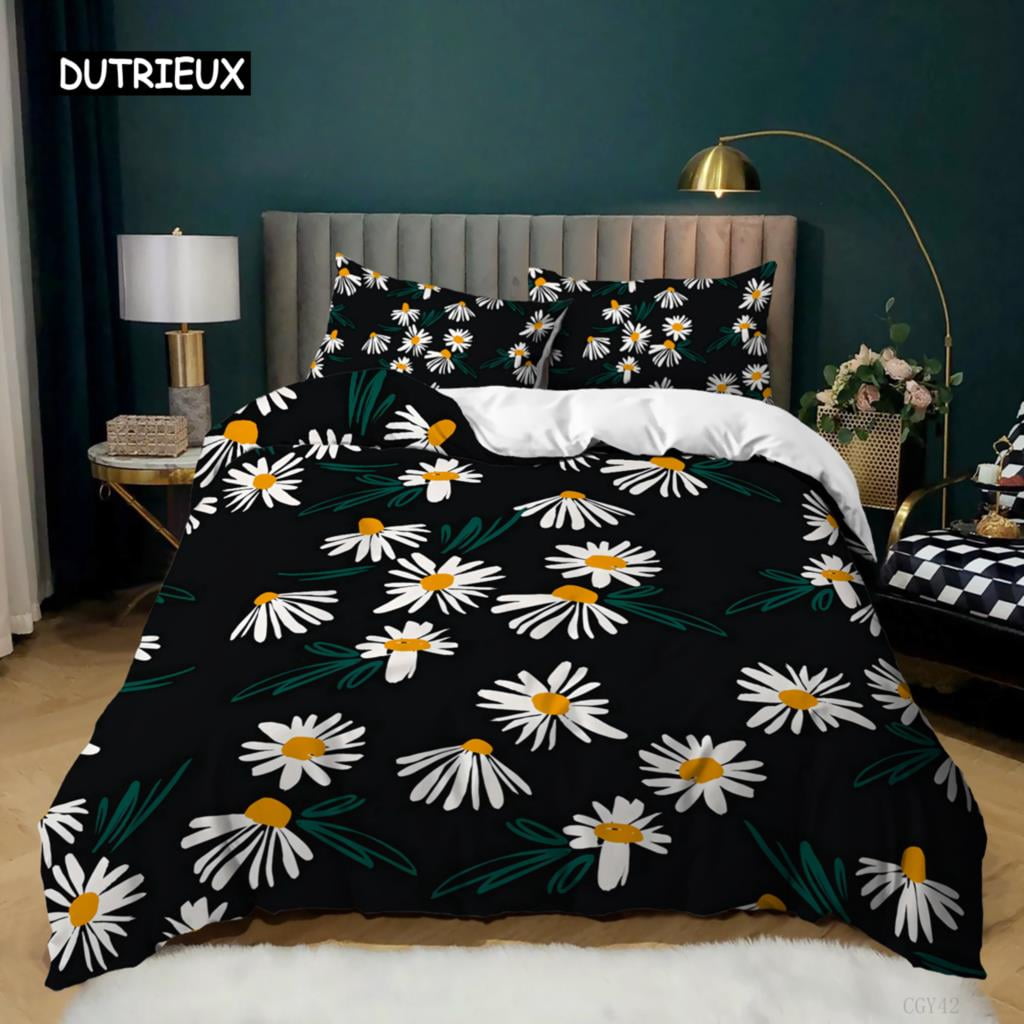 Daisy Duvet Cover Set Natural Daisy Bedding Set Small Fresh Flower ...