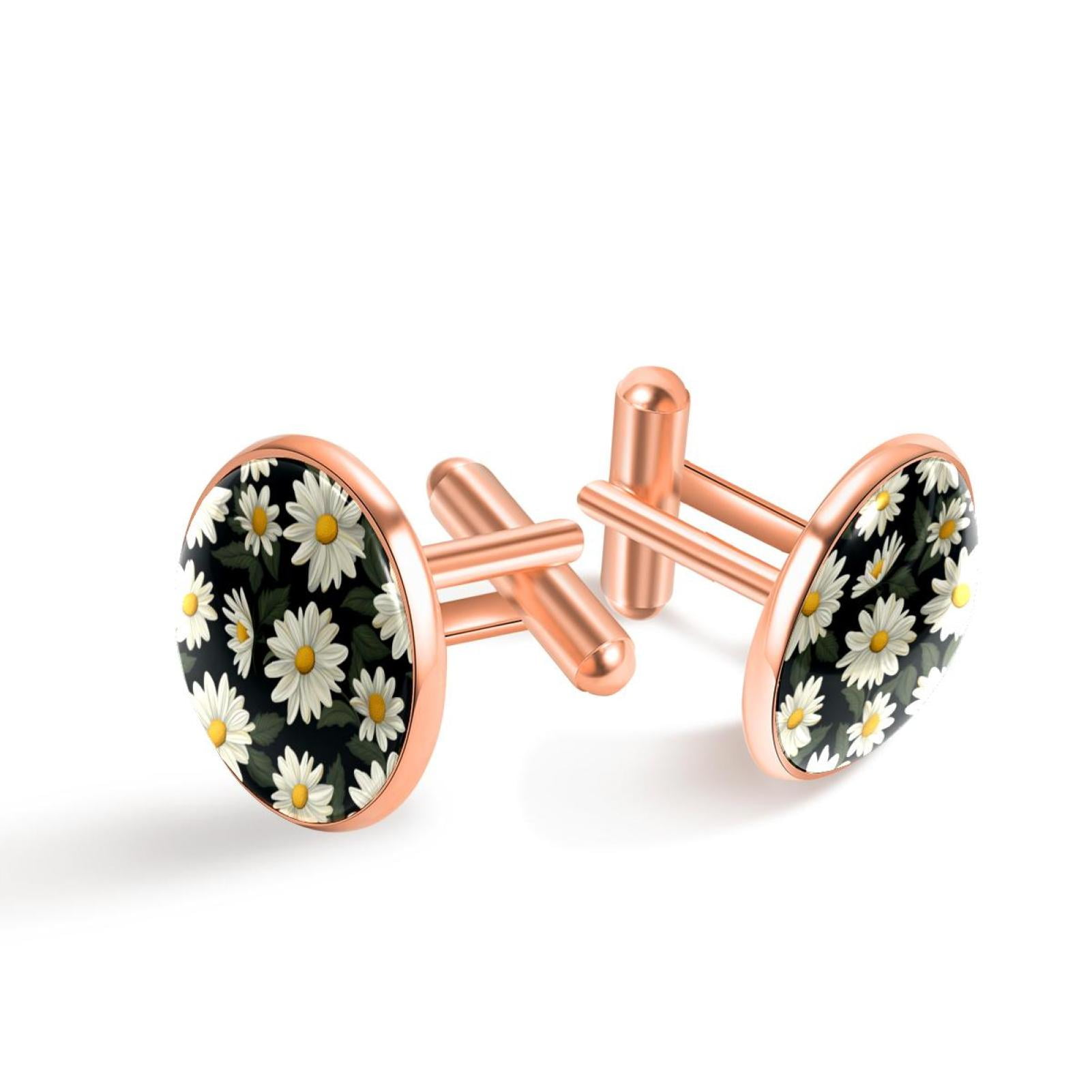 Daisy Elegant Men's Stainless Steel Cufflinks for Formal Attire - for ...