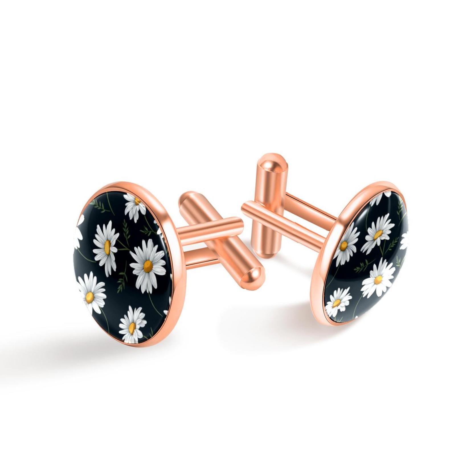Daisy Elegant Mens Cufflinks Set, Made of Stainless Steel, Suitable for ...