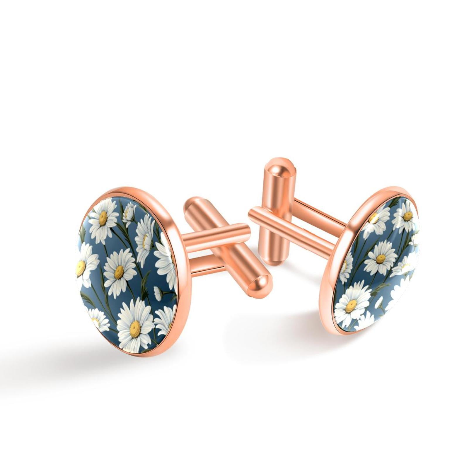 Daisy Elegant Stainless Steel Cufflinks Set for Formal Attire and ...