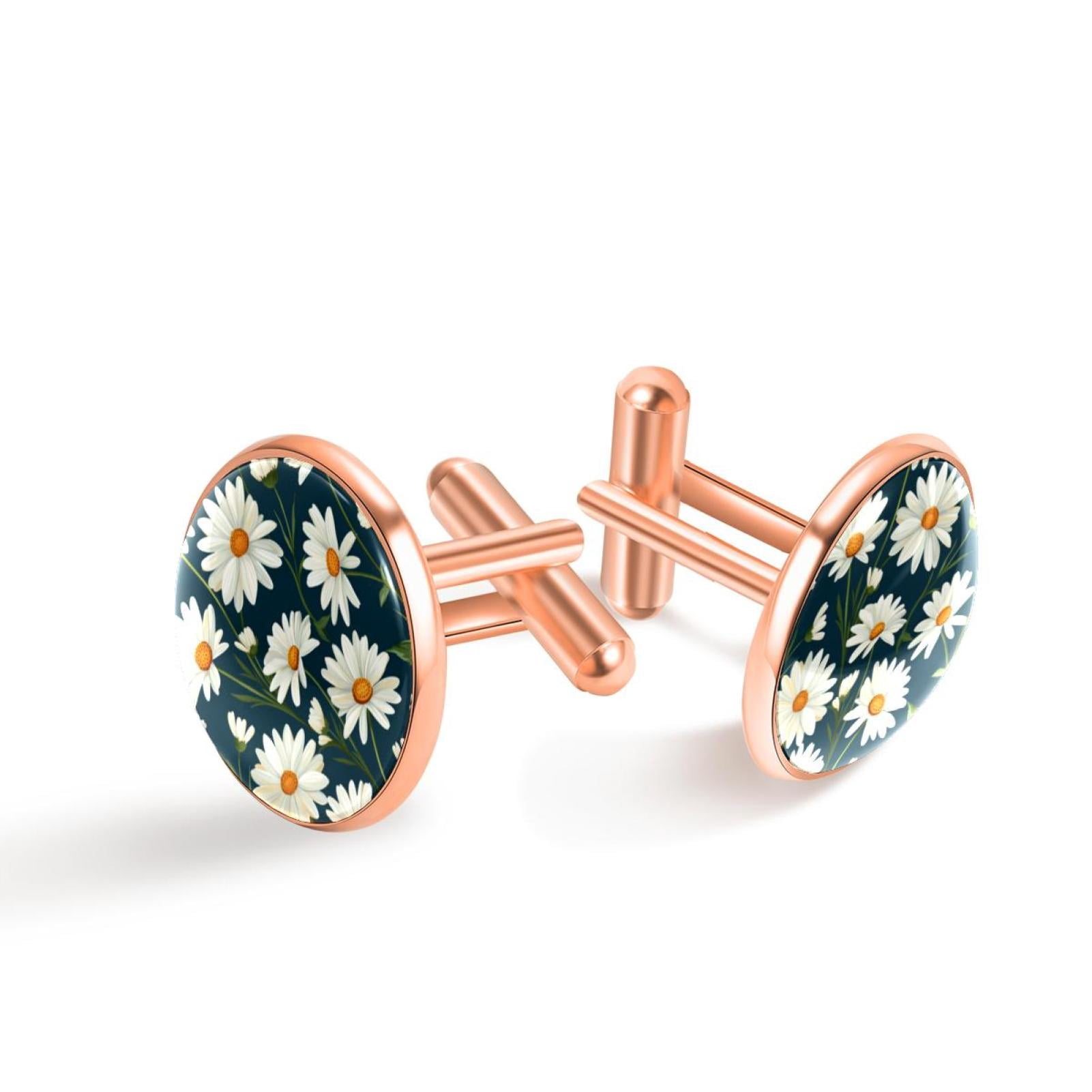 Daisy Elegant Stainless Steel Shirt Cuff links for Men, Ideal for ...