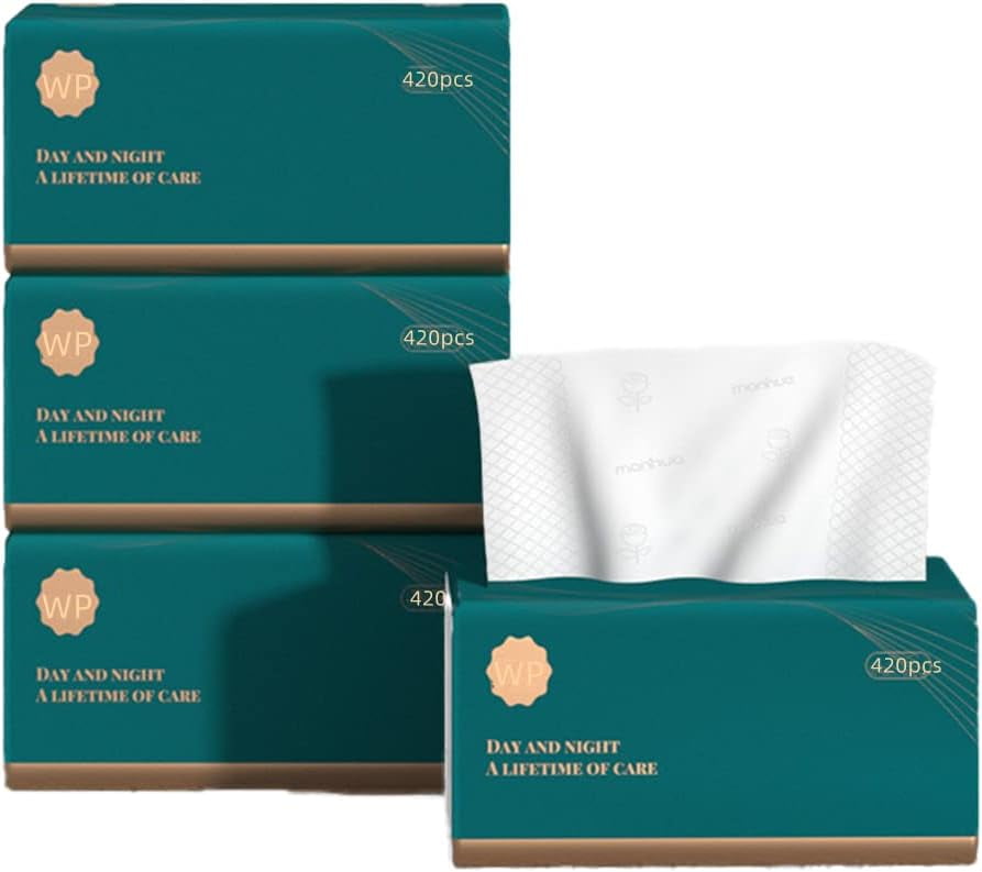 Daisy Facial Tissues 4 Ply Soft Tissues No Fluorescent Agent Native ...