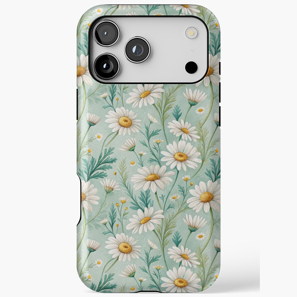Daisy Field Breeze Nature Pattern iPhone Case 11 through 17 Pro Max ...