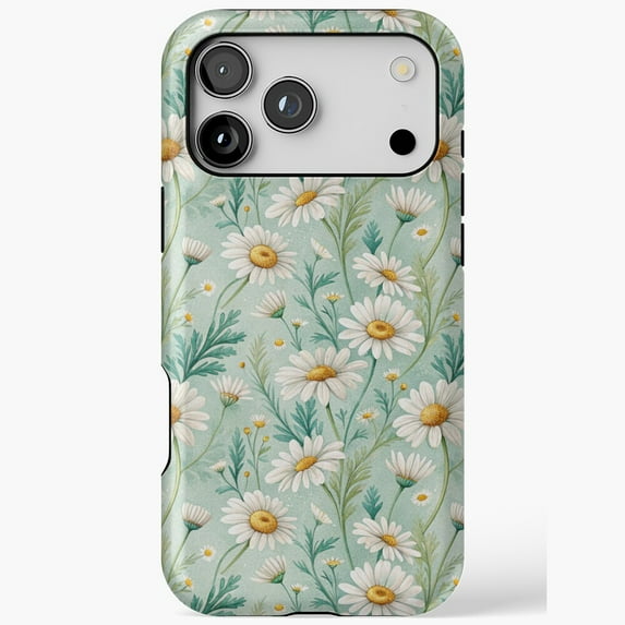 Daisy Field Breeze Nature Pattern iPhone Case 11 through 17 Pro Max ...