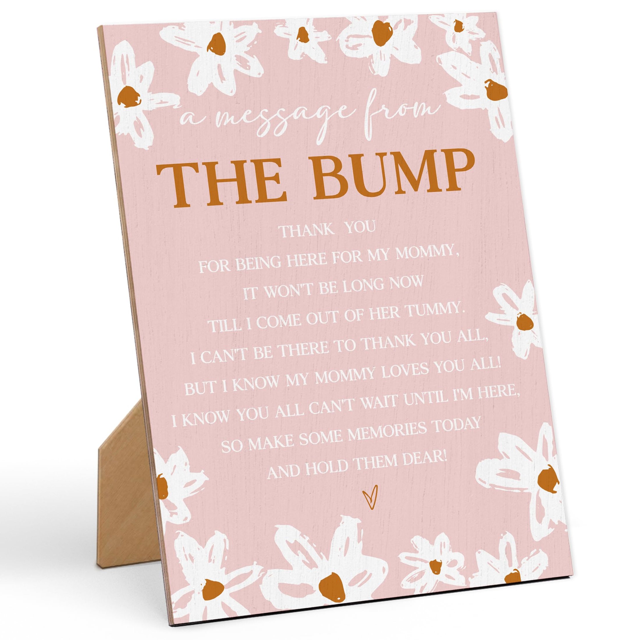 Daisy Floral Baby Shower Game Sign - Interactive Message Board for ...